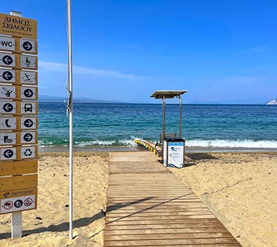 Seatrac για αυτόνομη πρόσβαση ΑμεΑ σε τέσσερις παραλίες της Σκιάθου - ΚΕΔΕ