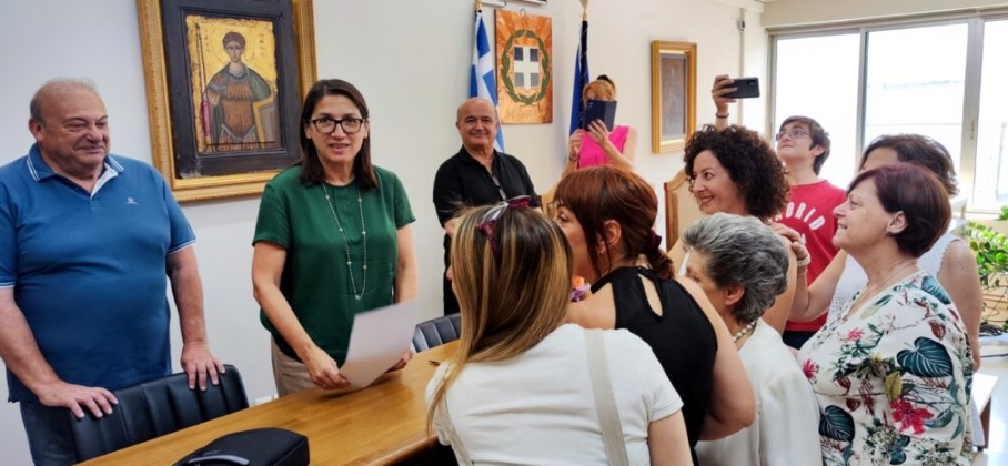 Ορκωμοσία εργαζομένων «Βοήθεια στο Σπίτι» του Δήμου Αγίου Δημητρίου - ΚΕΔΕ