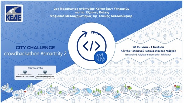 ΚΕΔΕ City Challenge Crowdhackathon #smartcity 2: 16 τοπικά εργαστήρια σε ισάριθμες πόλεις - ΚΕΔΕ